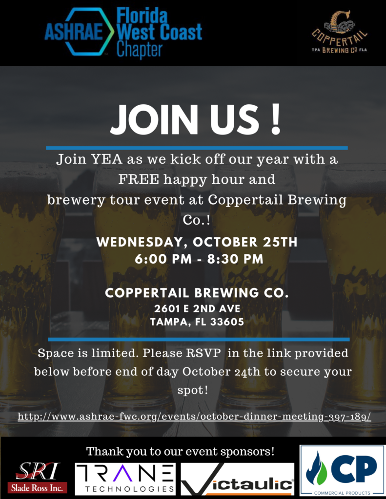 YEA October Happy Hour Event - ASHRAE