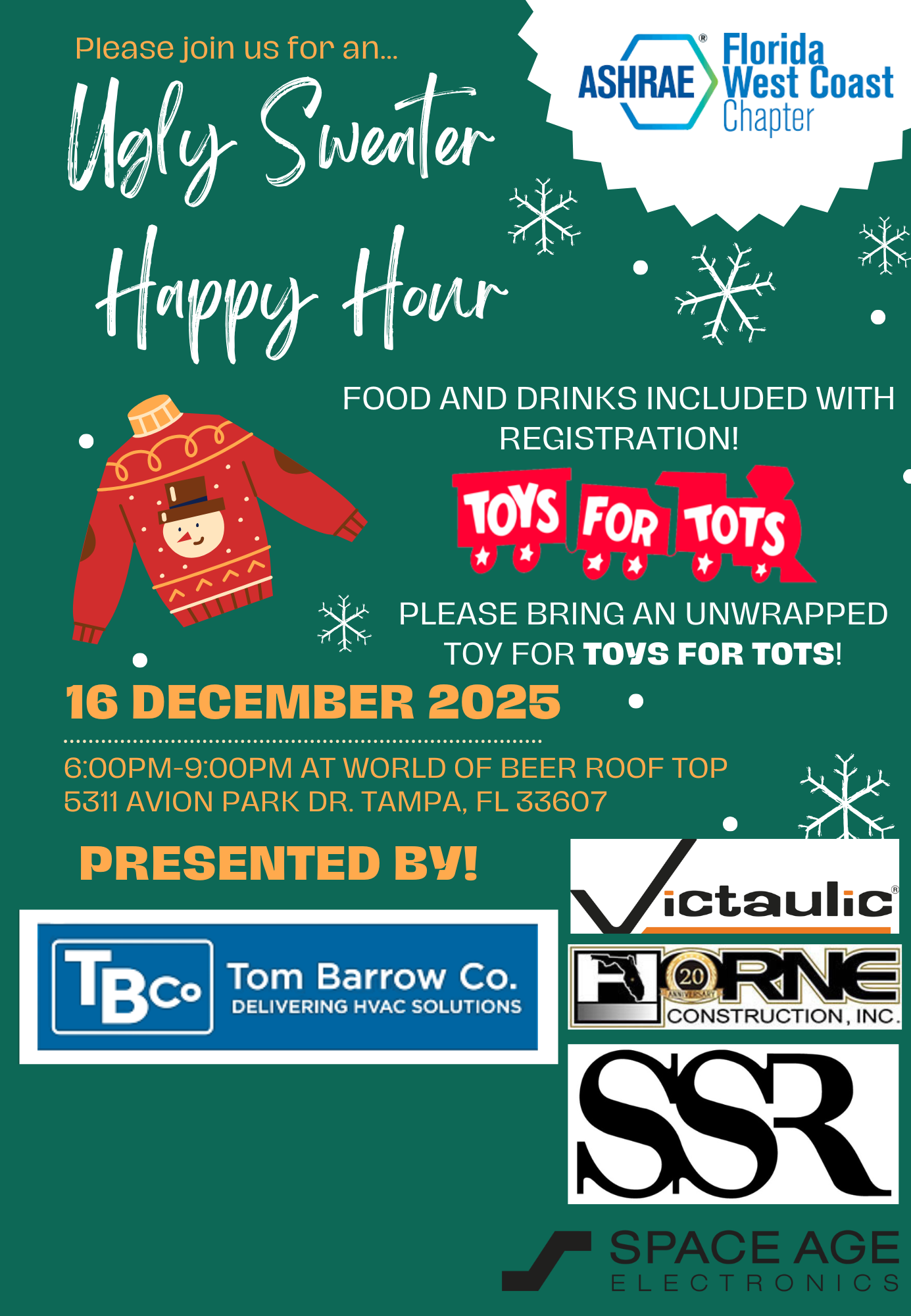 Holiday Party - Toys for Tots Drive - ASHRAE